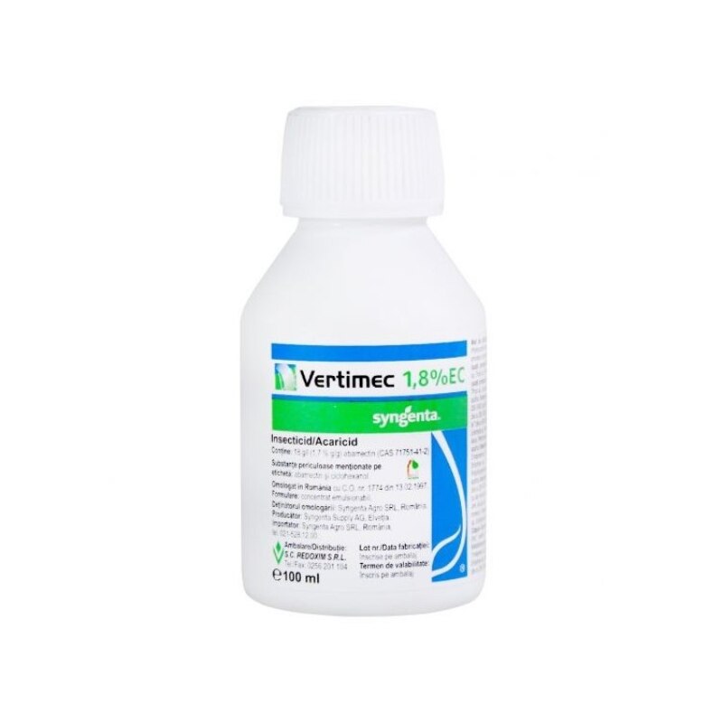 Insecticid Vertimec 1, 8 % EC 100 ml - eMAG.ro