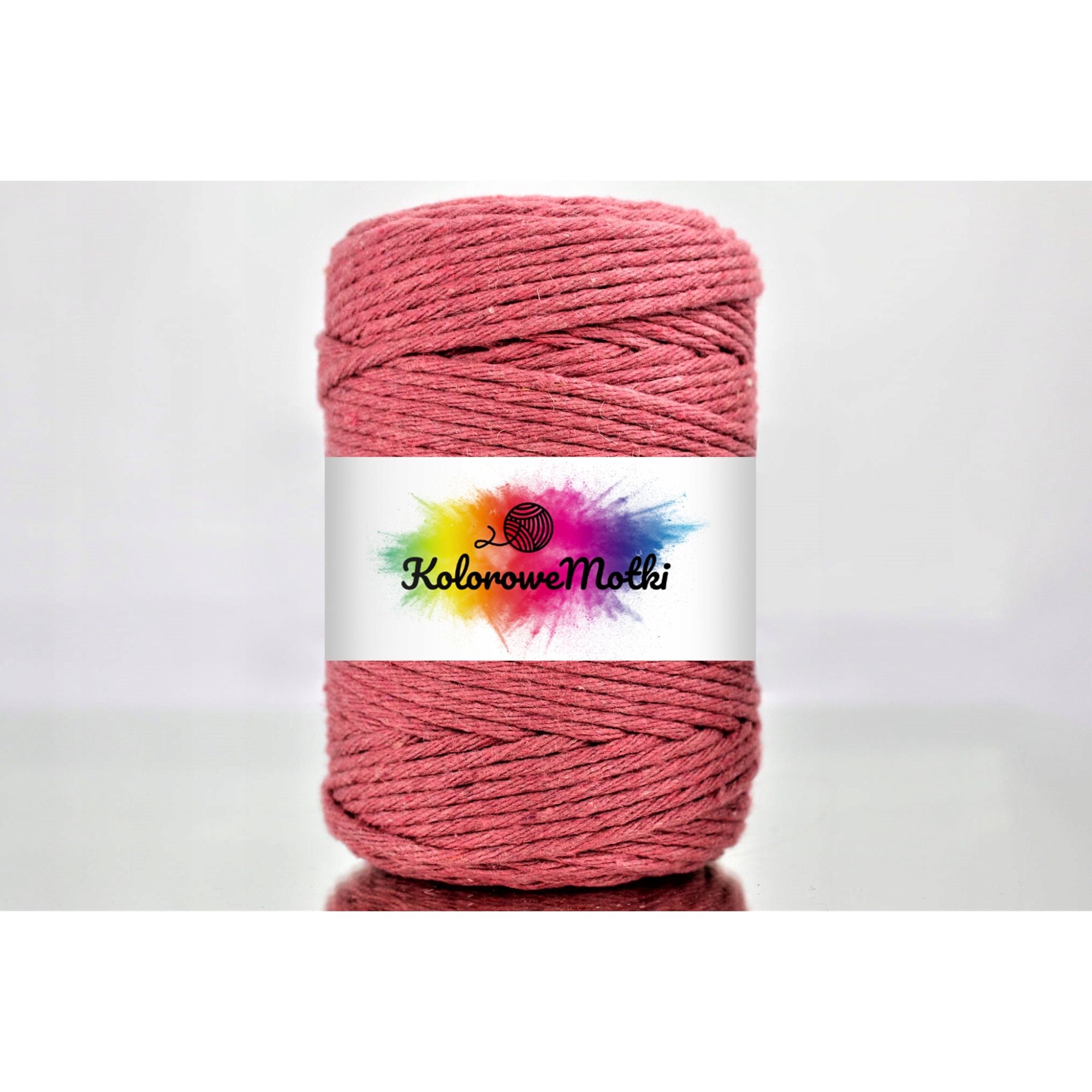 Snur pentru macrame, KoloroweMotki, Bumbac 100%, Torsadat simplu, 3mm x ...