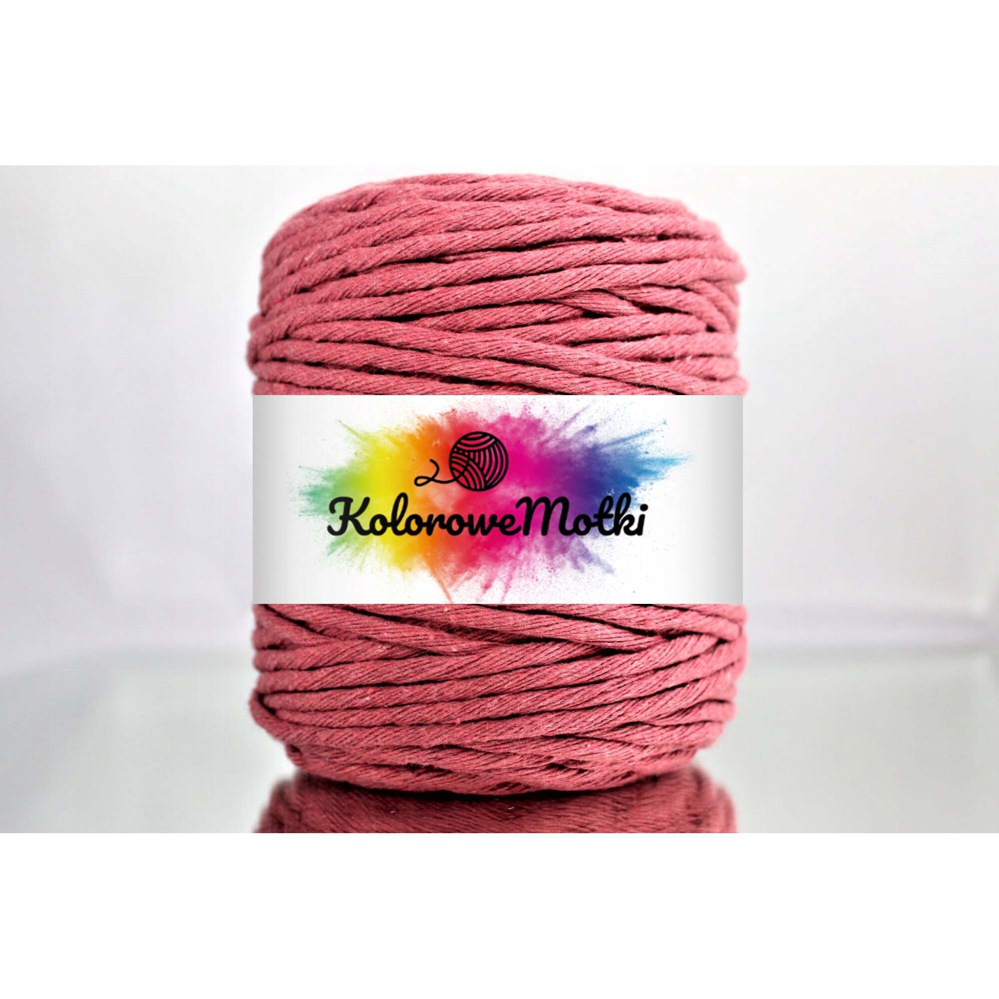 Snur pentru macrame, KoloroweMotki, Bumbac 100%, Torsadat simplu, 5mm x ...