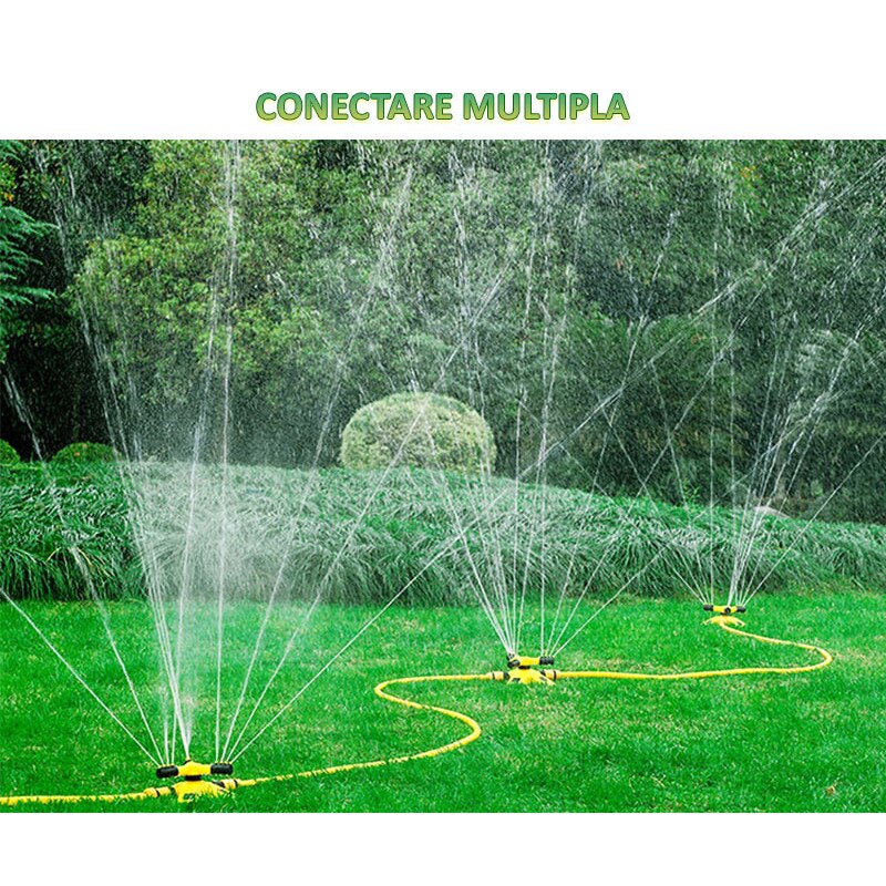 Aspersor rotativ pentru gradina NEXTLY, sistem de irigare cu 3 capete ...