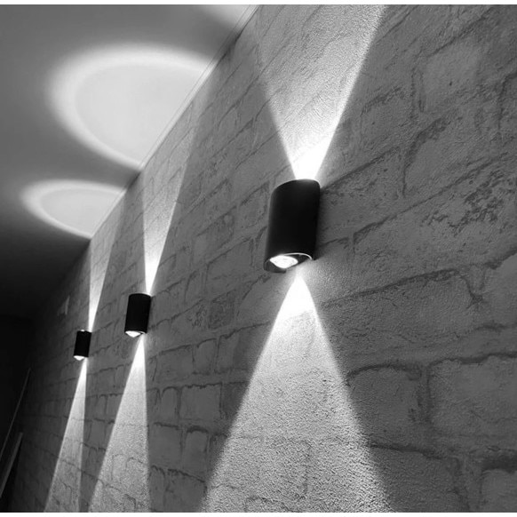 Aplica LED de perete, fatada 2W cu lupa, IP65, lumina calda 3000k ...