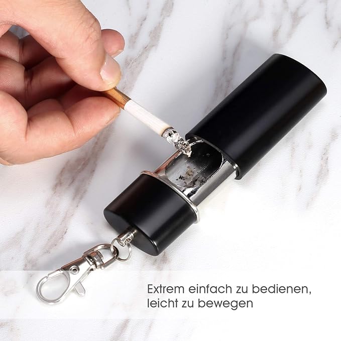 Set 2 Scrumiera portabila, JENUOS®, prevenirea pierderii scrumului ...