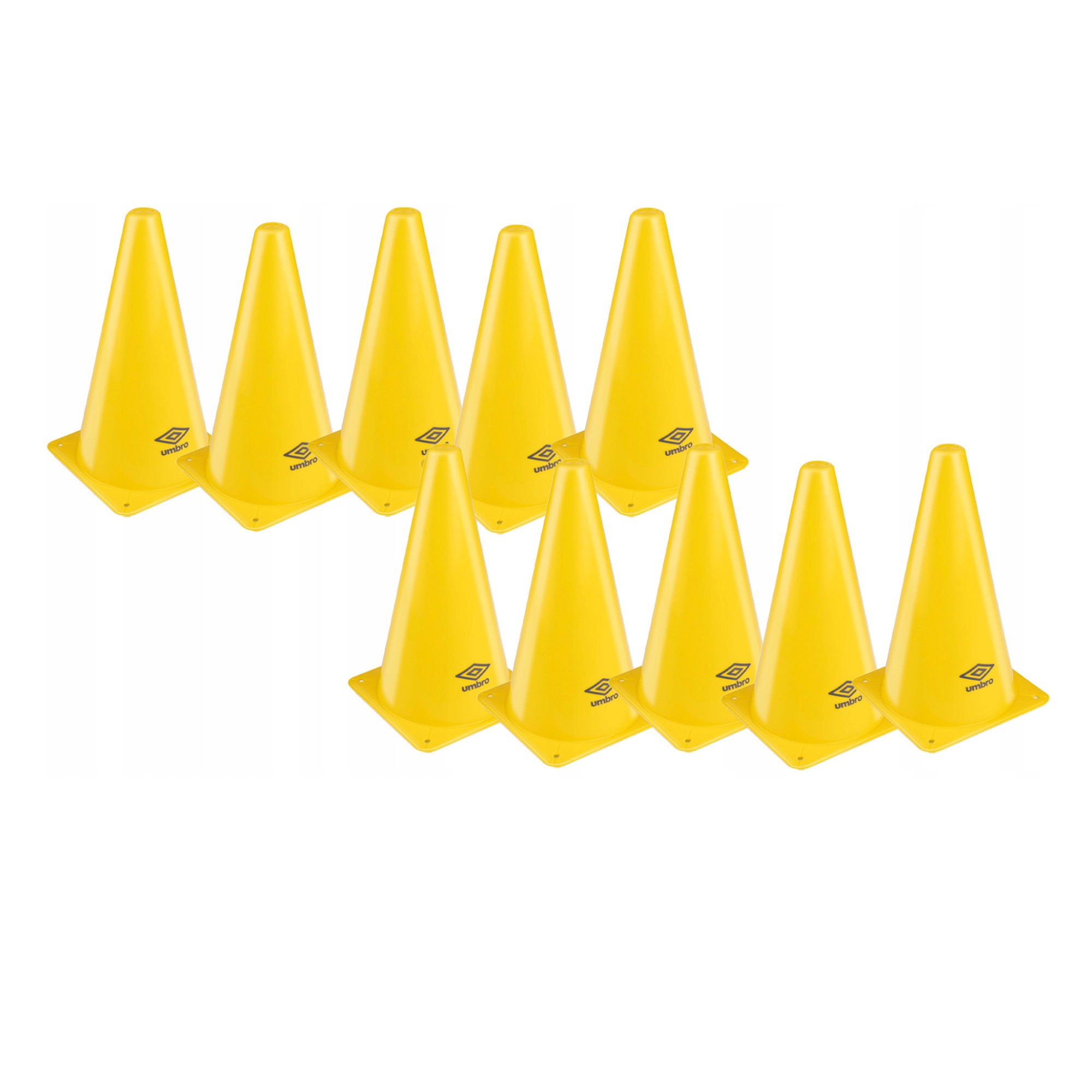 Set 10 jaloane tip con, UMBRO, pentru antrenament, din plastic ...