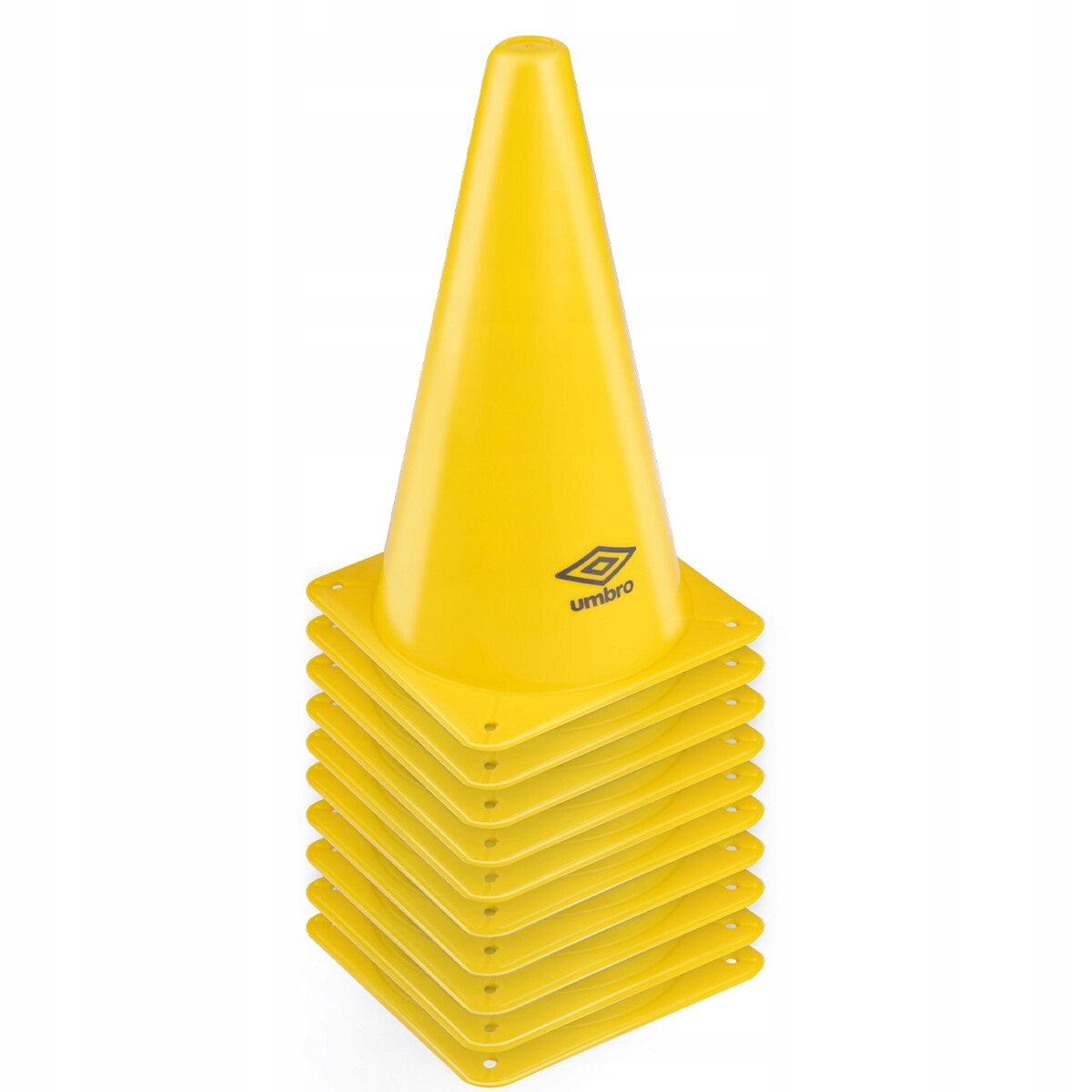 Set 10 jaloane tip con, UMBRO, pentru antrenament, din plastic ...
