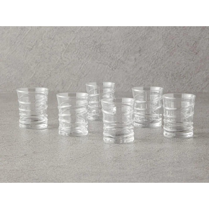 Set 6 pahare tuica, English Home, Alvin, 65 ml, sticla, transparent ...