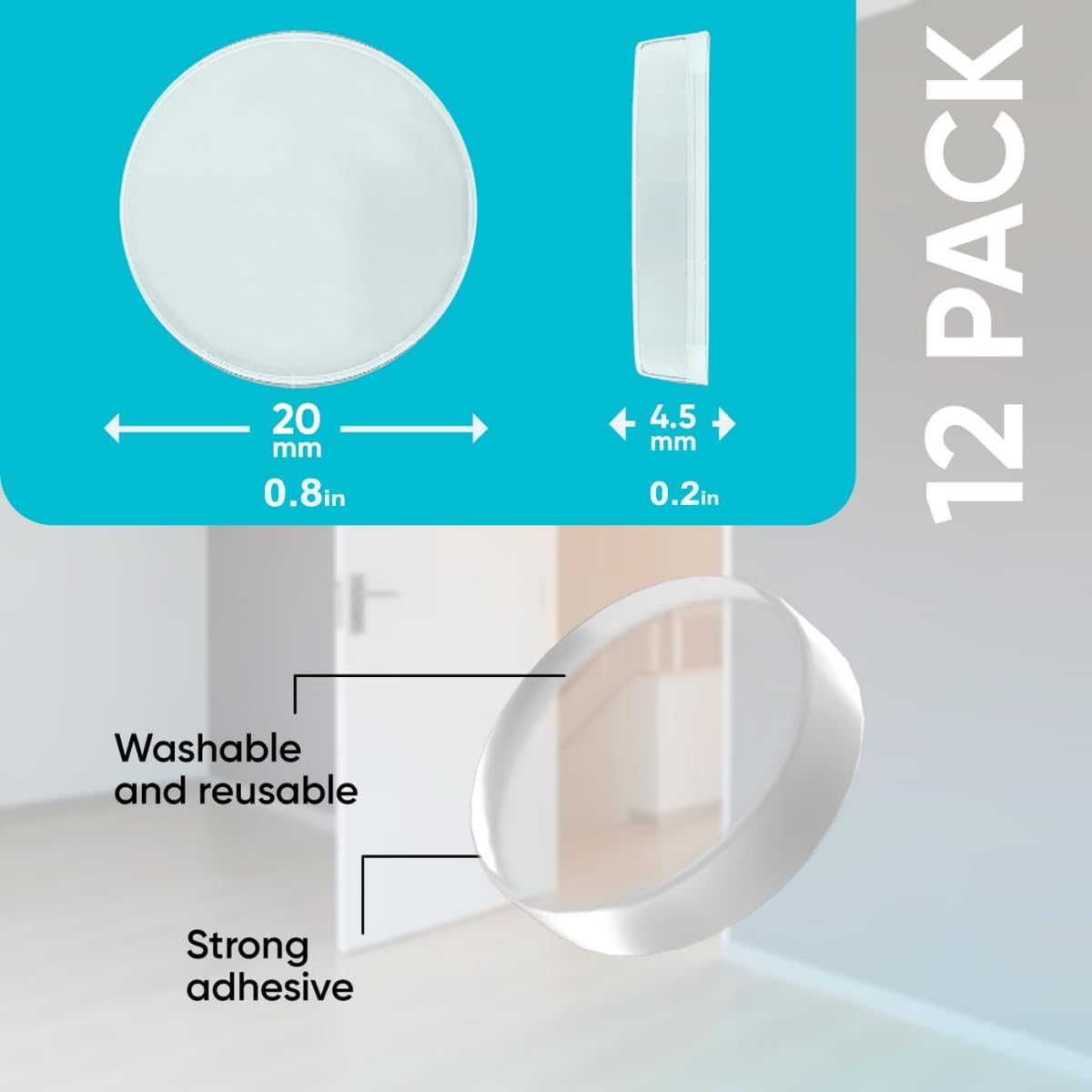 Set 12 Opritor de usa tampoane, Pentru protectia peretilor si izolarea ...