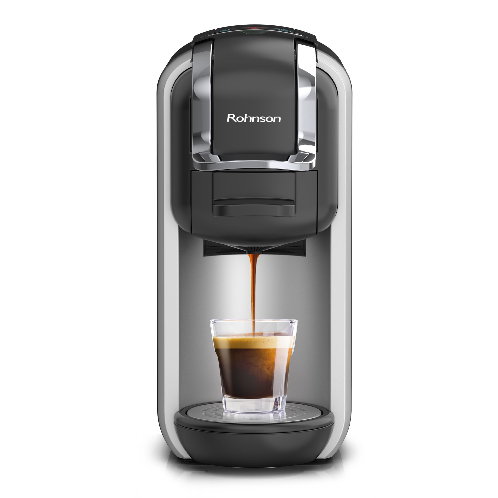 Espressor manual 2 in 1 (capsule, cafea macinata), Rohnson R98041, 1. ...