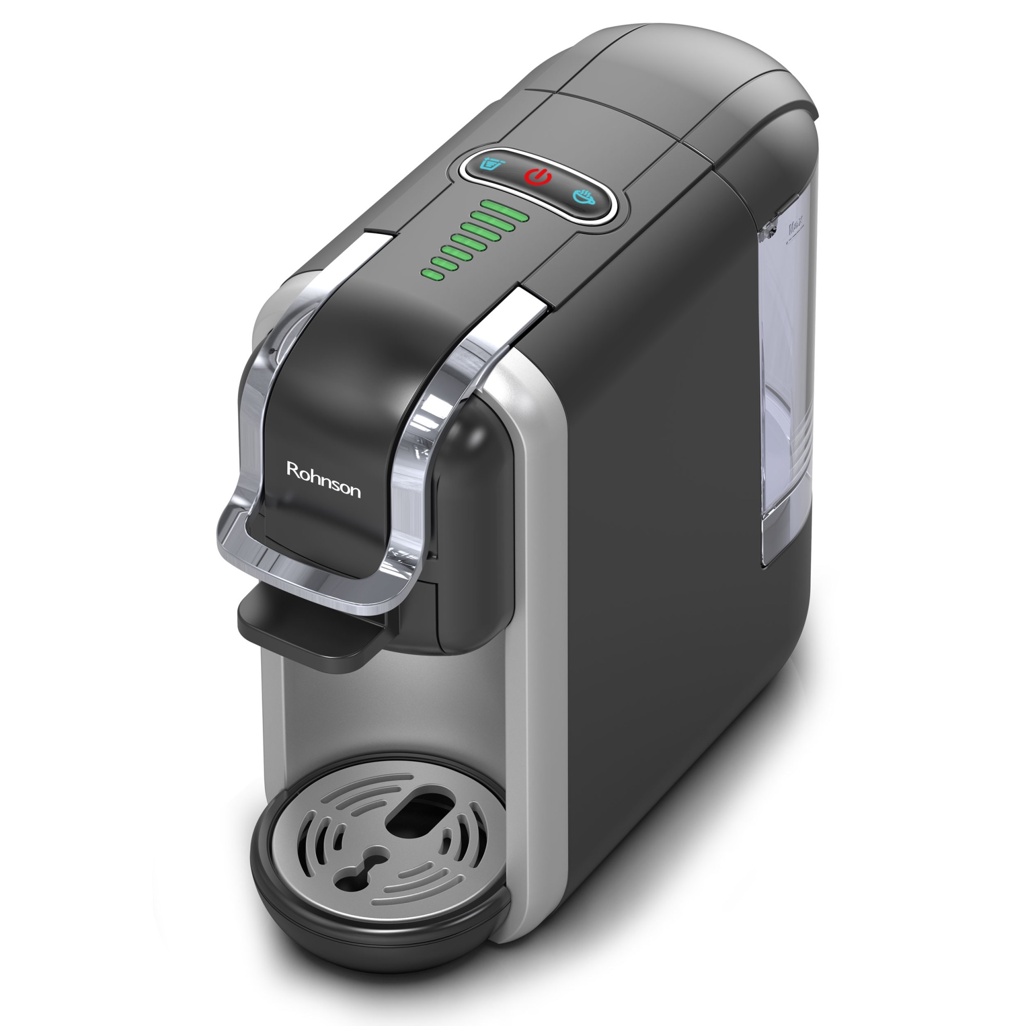 Espressor manual 2 in 1 (capsule, cafea macinata), Rohnson R98041, 1. ...