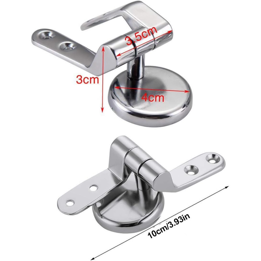 Set 4 Kit balamale pentru capac WC, JENUOS®, Cu suruburi, Aliaj de zinc ...