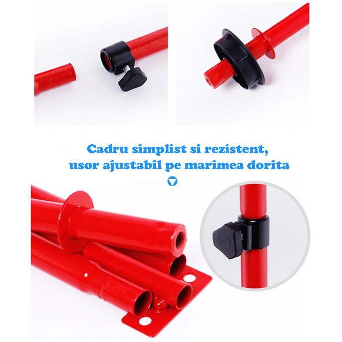 Cos de baschet cu stativ portabil reglabil pe inaltime pana la 206 cm ...