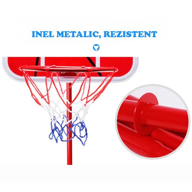 Cos de baschet cu stativ portabil reglabil pe inaltime pana la 206 cm ...