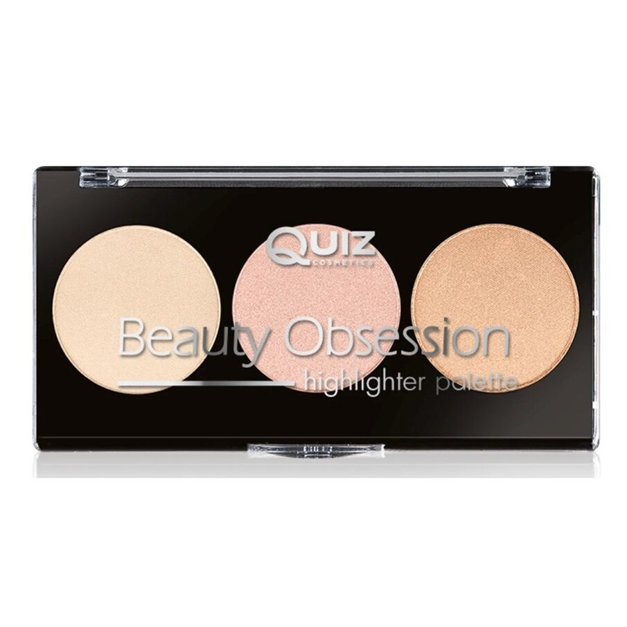 Paleta machiaj Beauty Obsession - Highlighter, Quiz Cosmetics, 9g - eMAG.ro