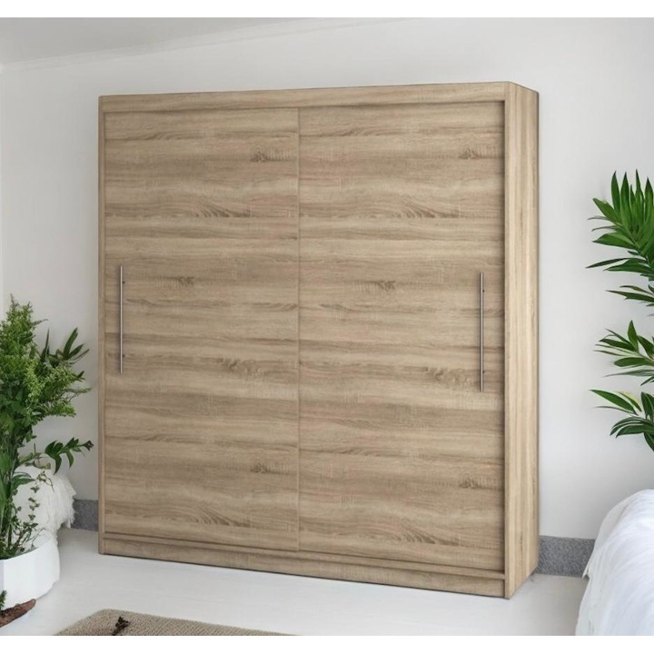 Dressing Alex, Stejar Sonoma, 160x60x200 cm - eMAG.ro