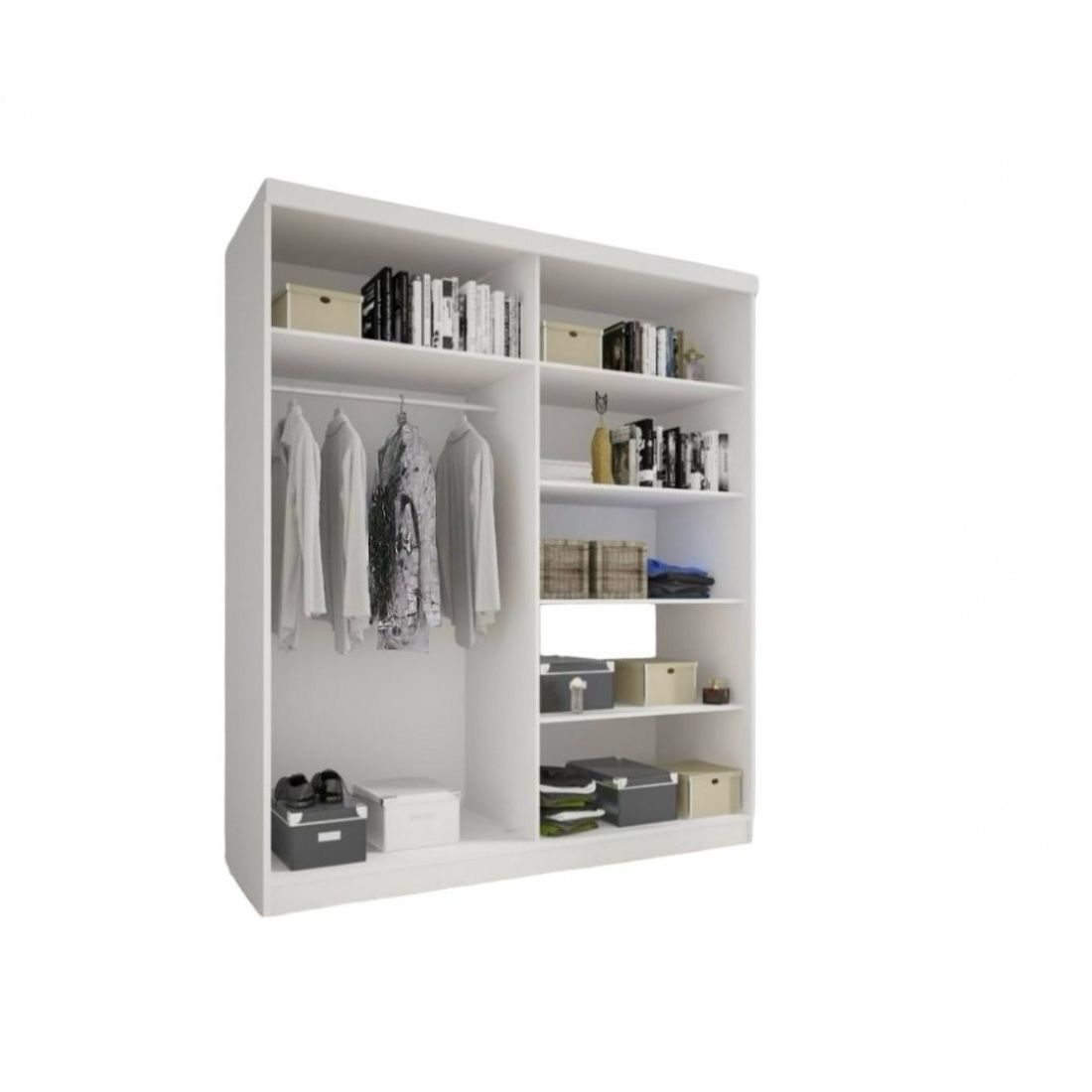 Dressing Alex Alb, 120x60x200 cm - eMAG.ro