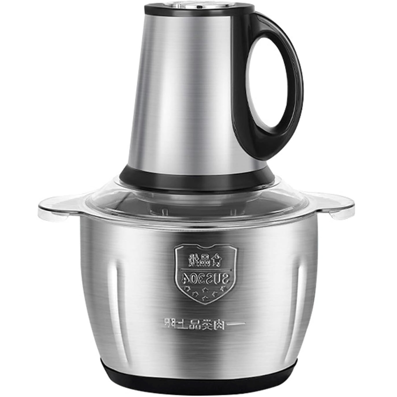Tocator electric pentru carne si legume, 4 lame din otel inoxidabil de ...