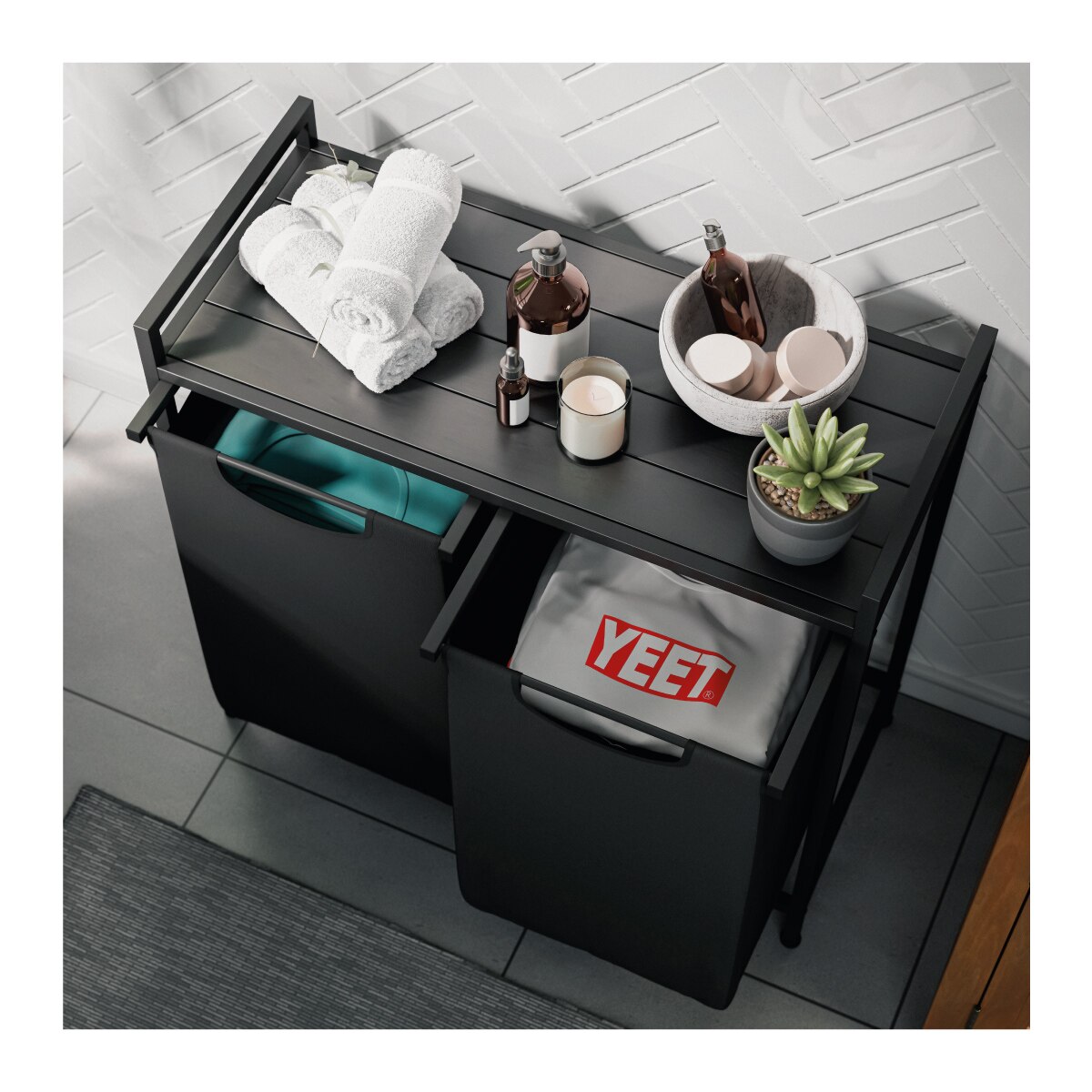 Кош за пране с 2 отделения Mark Adler Tidy 2.0, Обем 41 литра ...