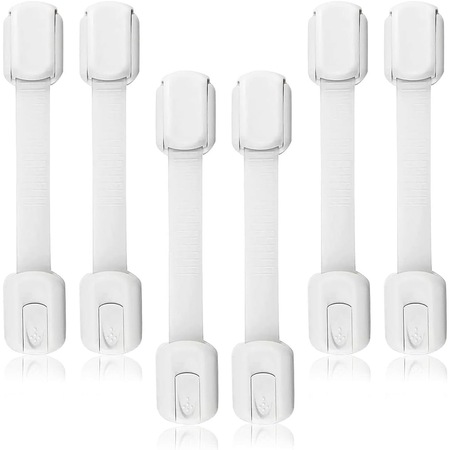 Set 6 sigurante universale usi pentru copii, blocator sertare, usa cuptor, frigider, cu adeziv ...