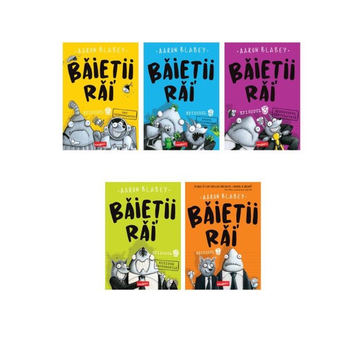 Pachet Baietii rai.Volume 1-5, Aaron Blabey, miniGrafic - eMAG.ro