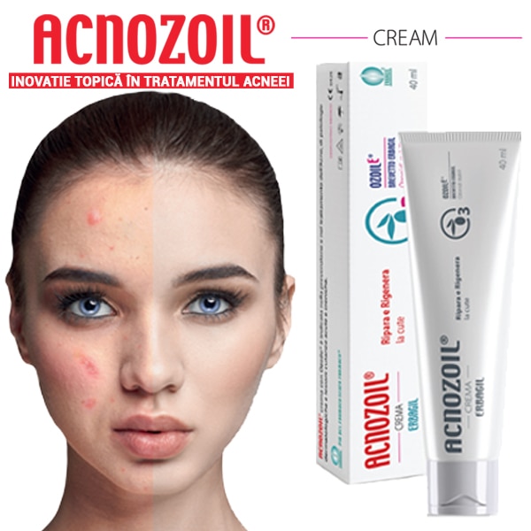 Crema tratament antiacnee, Erbagil, Acnozoil, 40 ml - eMAG.ro