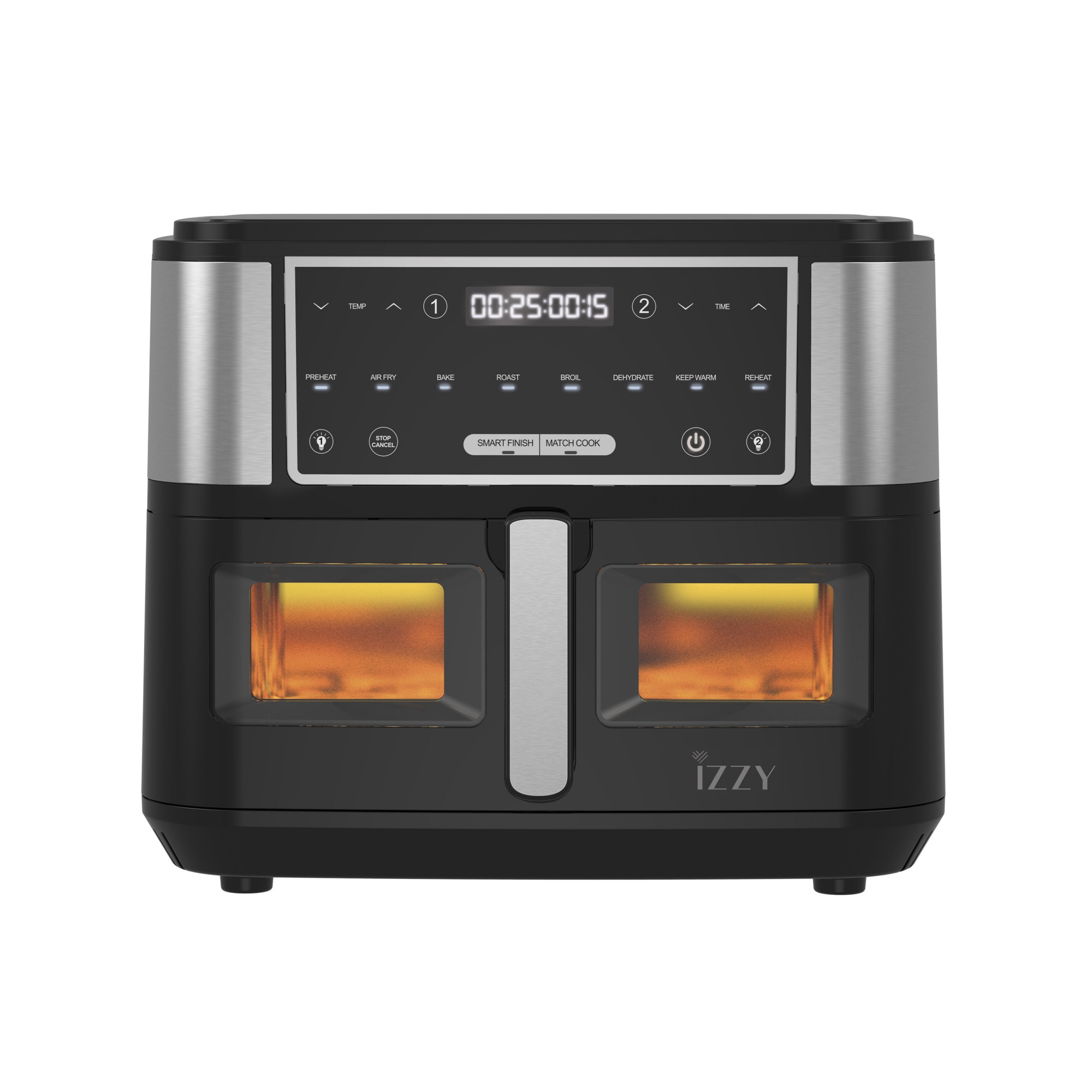 Prajitor de aer digital XXL, Izzy 10Lt cu fereastra, 2in1, IZ-8225 ...