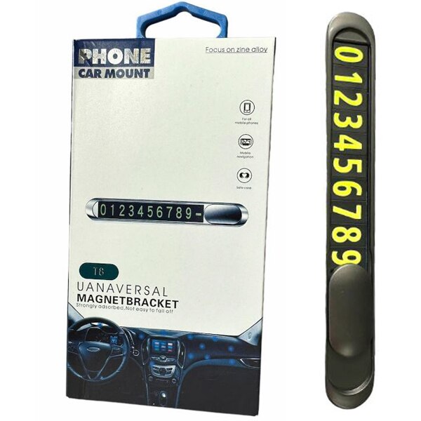 Suport auto T8 pentru Numar de telefon, Numere mari galbene - eMAG.ro