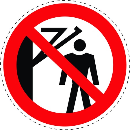 Sticker Indicator Autoadeziv de Restrictie - Evitati Trecerea pe Sub ...