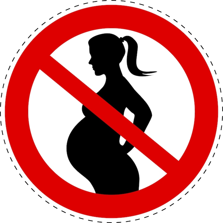 Sticker Indicator Autoadeziv de Restrictie - Interzis Femeilor ...