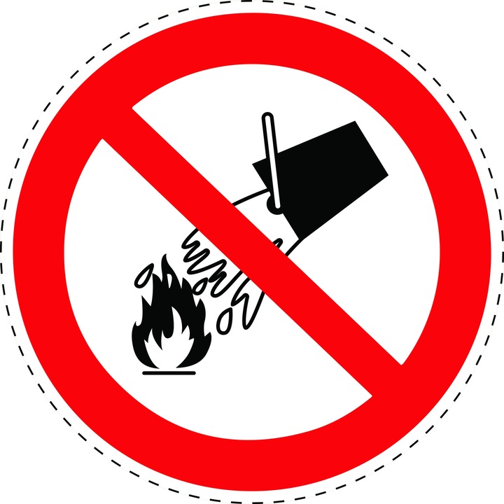 Sticker Indicator Autoadeziv de Restrictie - Nu Stingeti cu Apa 5 cm ...