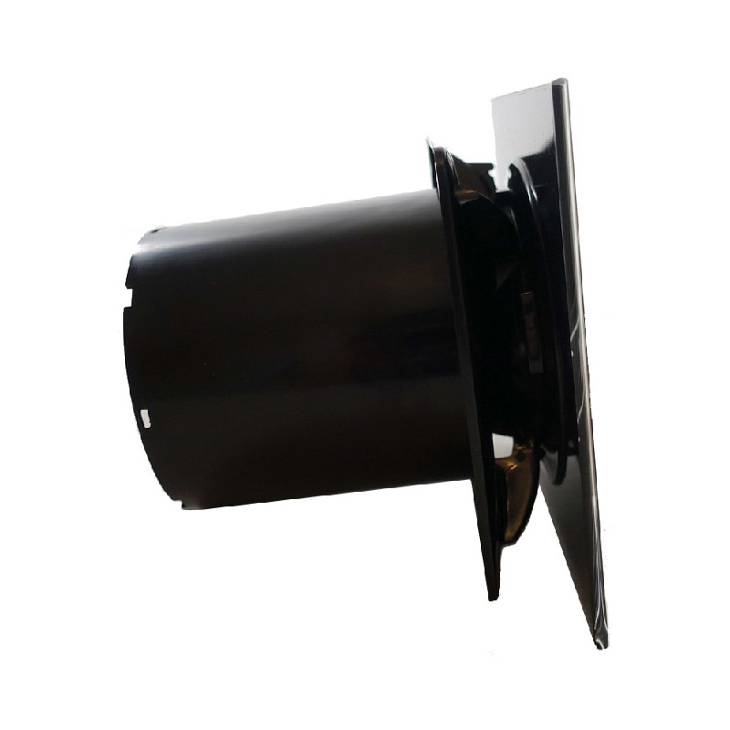 Ventilator aerisire, E-120 GT BK, CATA, capac frontal sticla, detasabil, timer, negru, afisaj ...