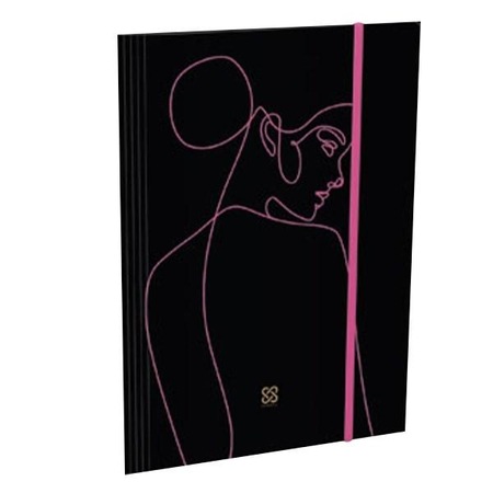 Dosar cauciuc LIZZY CARD A/4 Cornell Pink Line - eMAG.ro