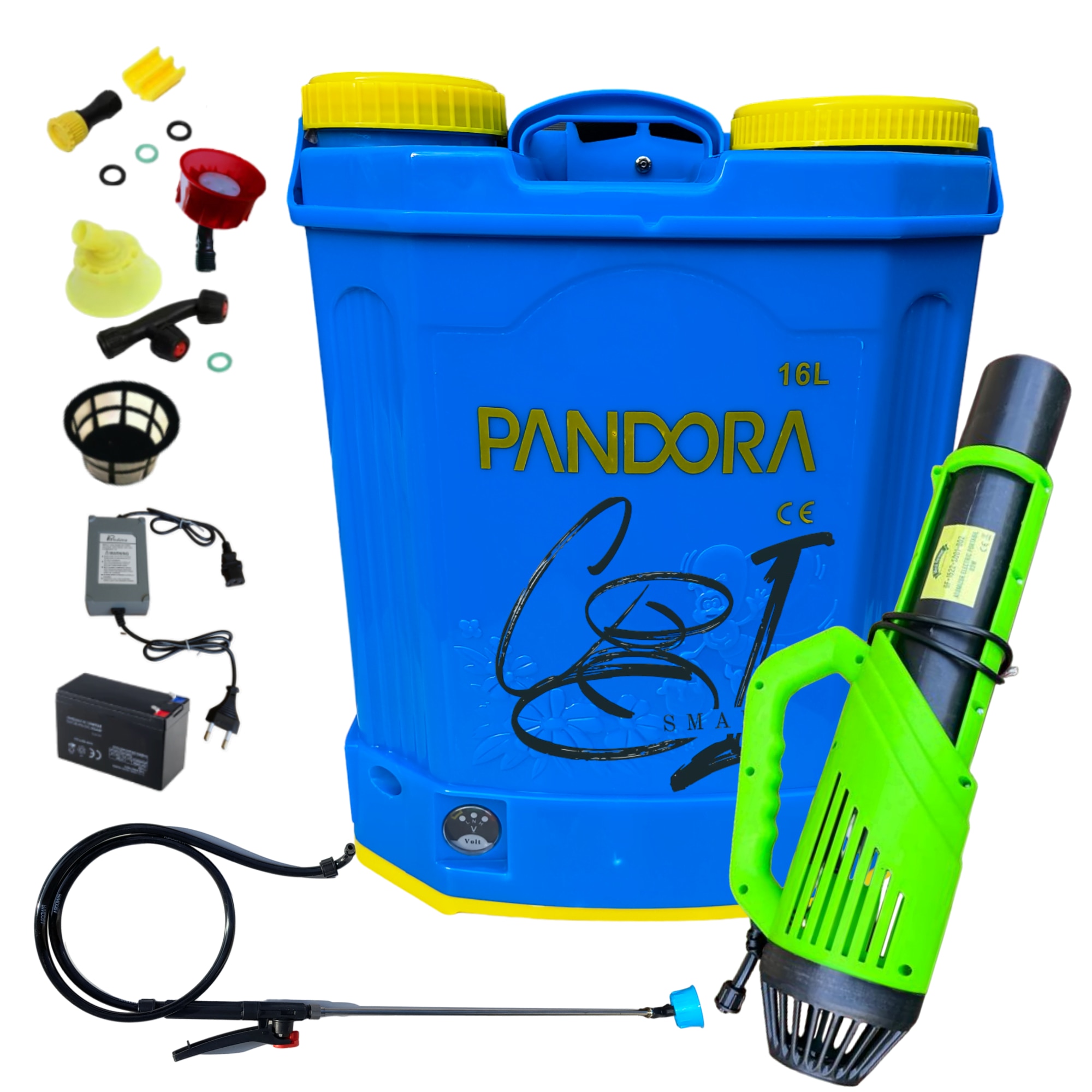 Set complet Pompa de stropit electrica cu Atomizor Pandora Sprayer. 16L ...