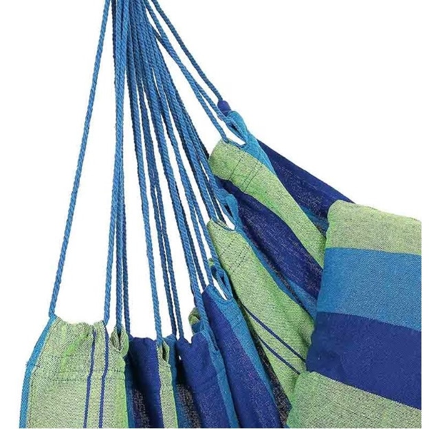 Hamac tip leagan coshop®, cu doua perne, Albastru - eMAG.ro