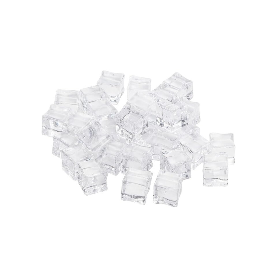 Set de 100 cuburi de gheata artificiala, BELLE VOUS, transparente, 19 ...
