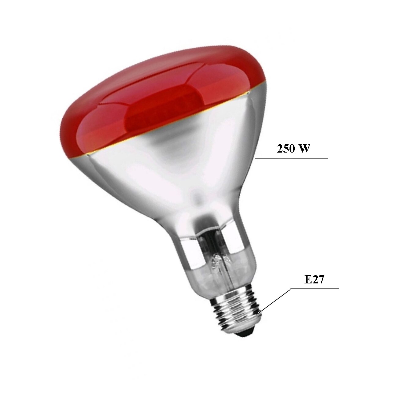 Инфрачервена крушка за отглеждане на пилета цокъл E27 250 W - eMAG.bg