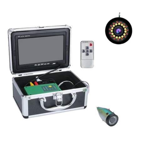 Camera de pescuit subacvatica, HD 1080P, unghi de vizualizare 100 grade ...