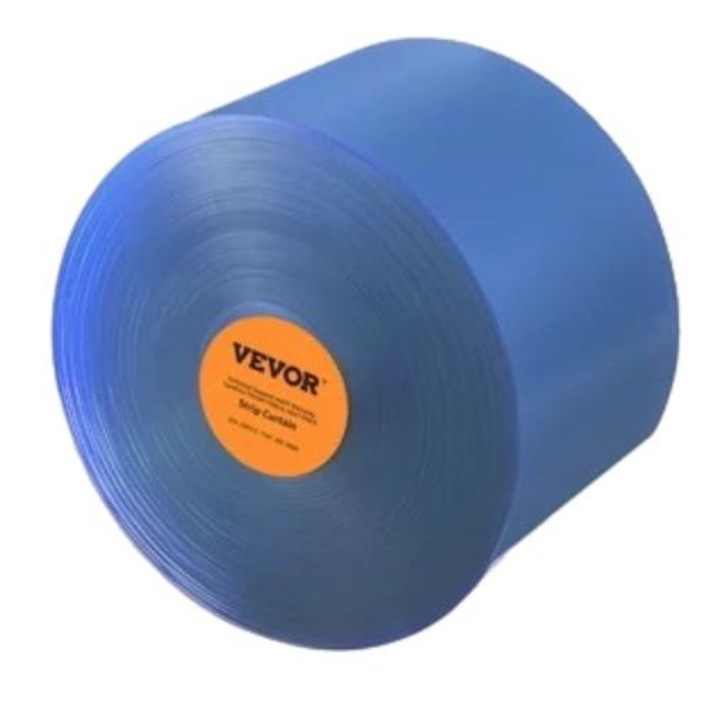 Banda PVC usi, Vevor, Izolatoare, Antivant, 1524 x 20 cm, Transparent ...