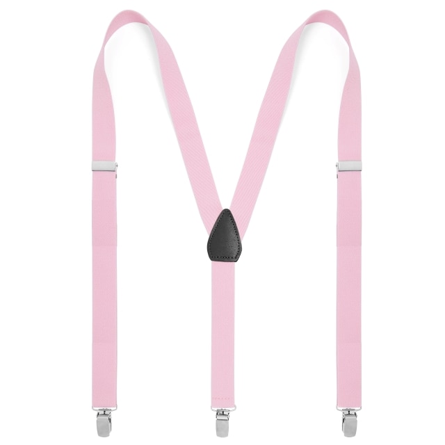 Bretele barbati, inchizatori metalice, 3, 5cm, Roz - eMAG.ro