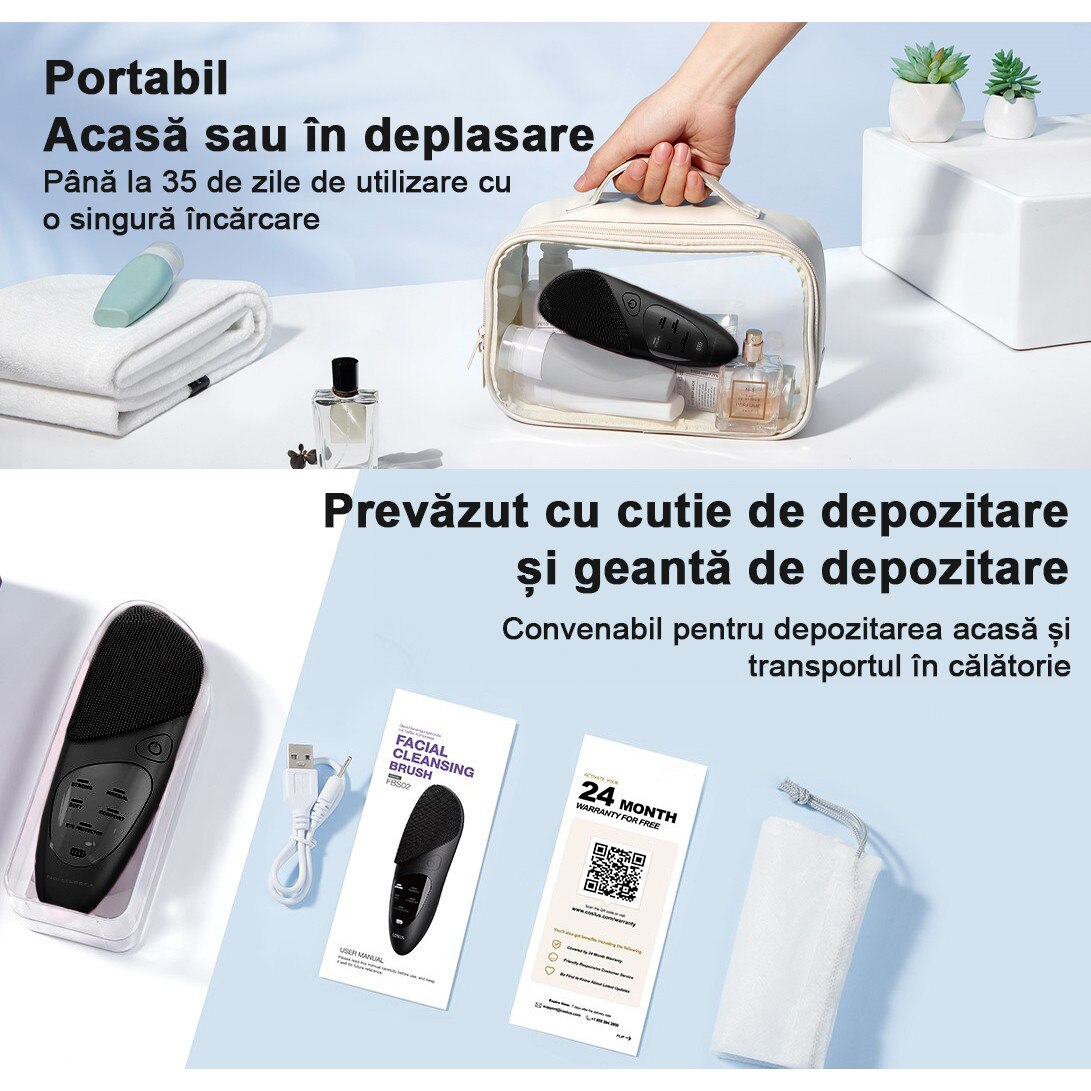 Dispozitiv Facial Cu 5 Moduri de Curatare Profunda, NortiaPRO ...