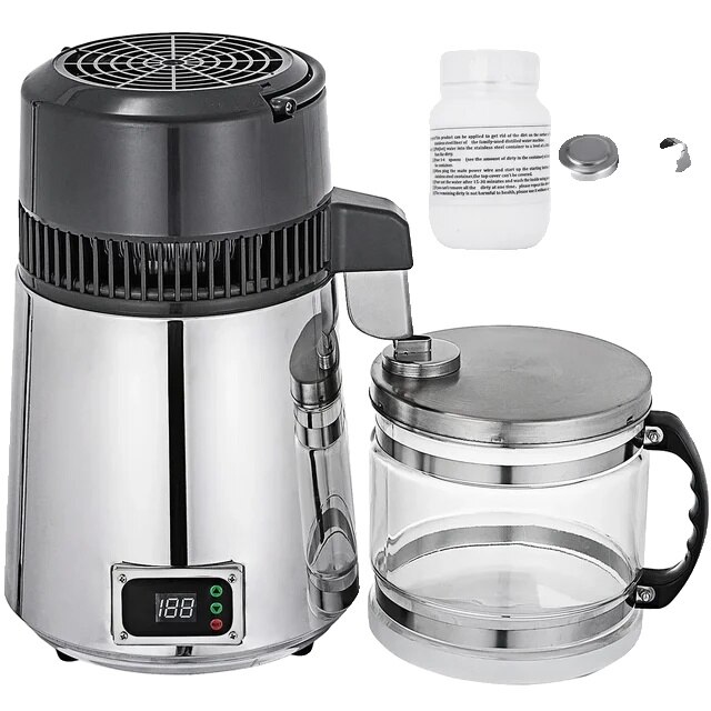 Distilator apa, capacitate 4L, argintiu, 750W, afisaj digital - eMAG.ro