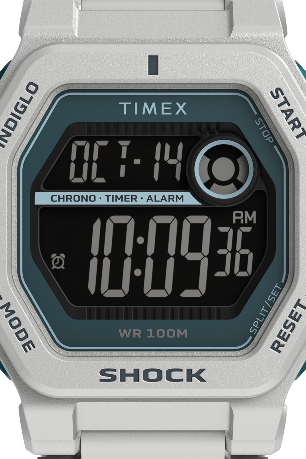 Timex, Ceas digital Command Encounter - 45 mm, Verde inchis, Gri ...