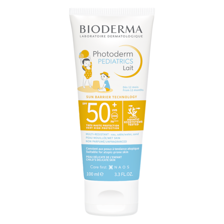 Lapte cu protectie solara Bioderma Photoderm Pediatrics SPF 50+ pentru ...