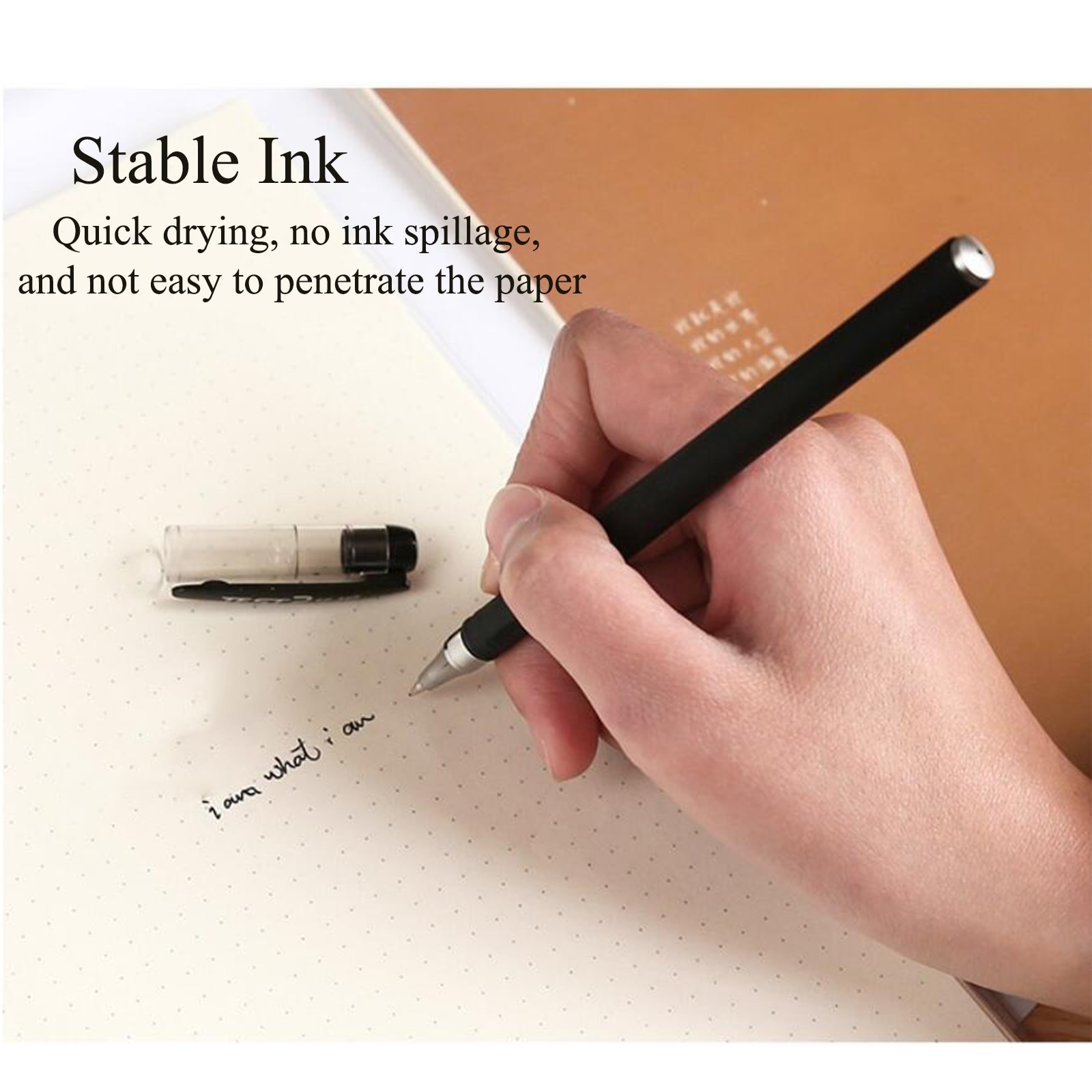 Set 24 pixuri cu gel, SINBINTA, Glont, 0.5 mm, Rezerva inlocuibila, Scris de lunga durata, Teaca ...