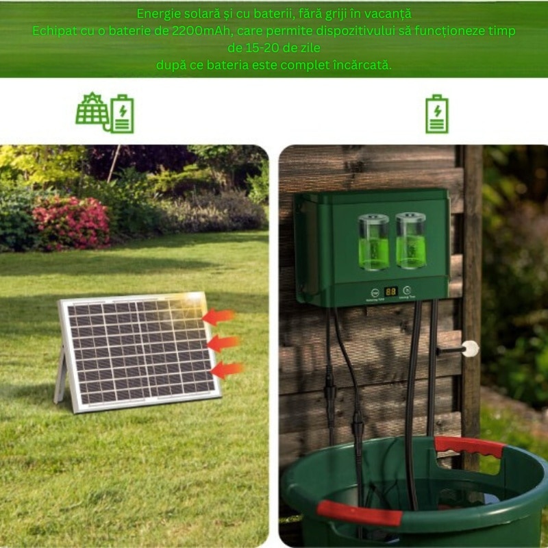 Sistem de irigare automat a plantelor prin picurare, potrivit pentru ...