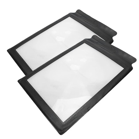 Set 2 lupe A4 lectura, Hggzeg, Marire 3x, Hggzeg, Plastic PVC indoibil ...