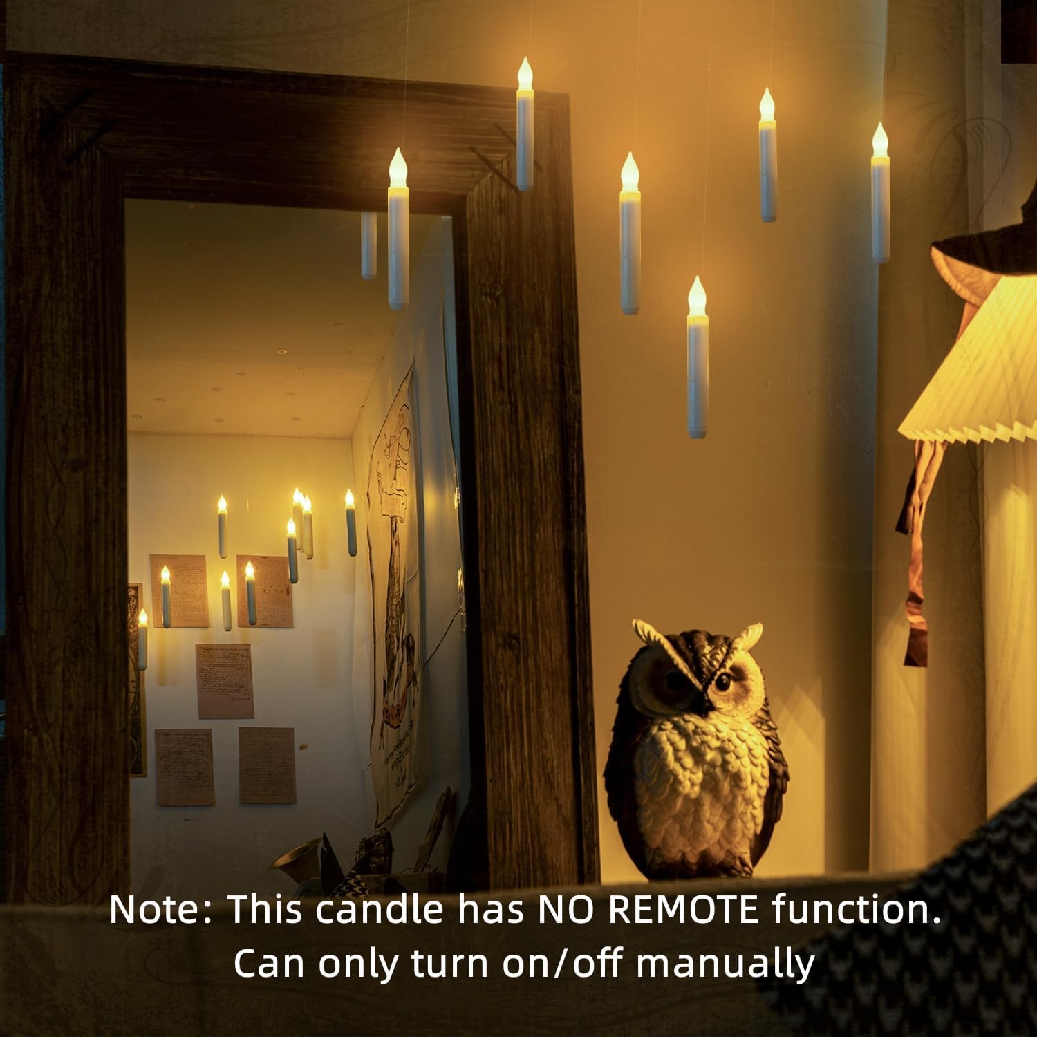Set 12 lumanari plutitoare fara flacara LED Phuture, telecomanda cu ...