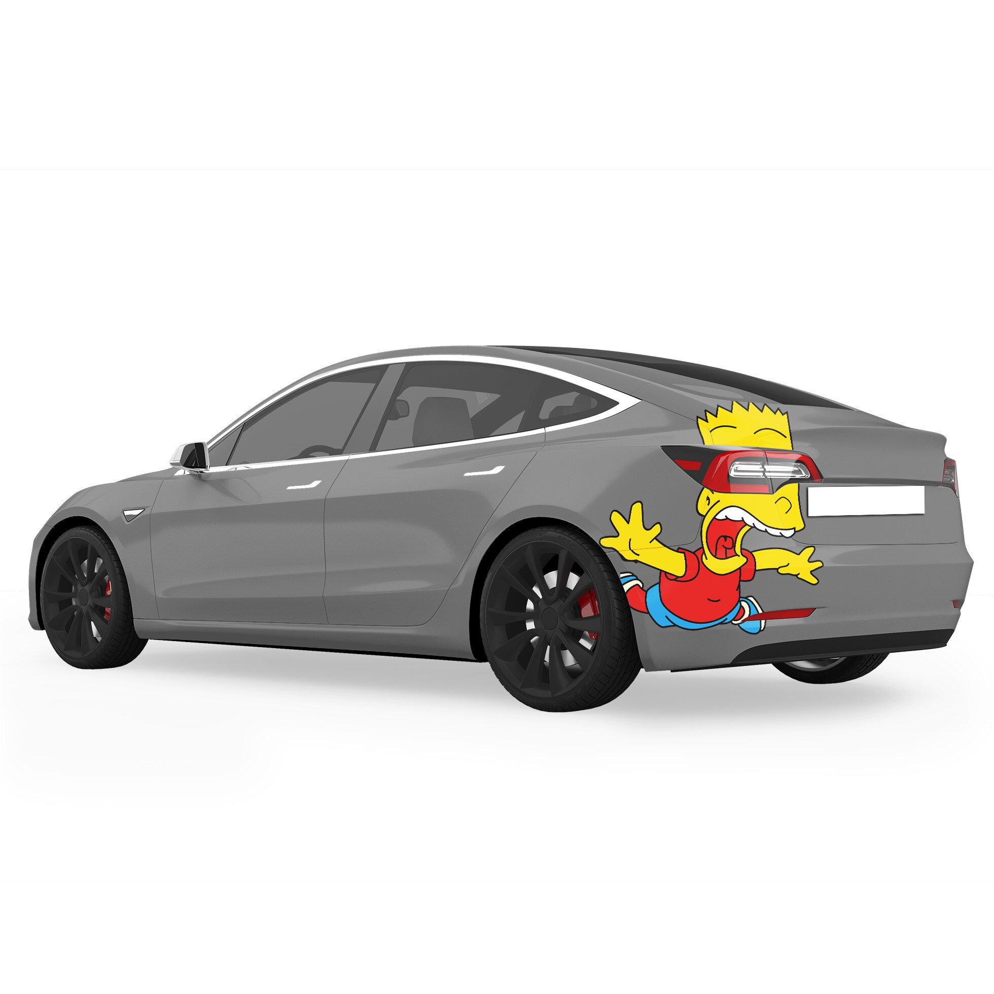 Sticker auto pentru stopuri - Simpsons, CIP Graphics, color, partea ...