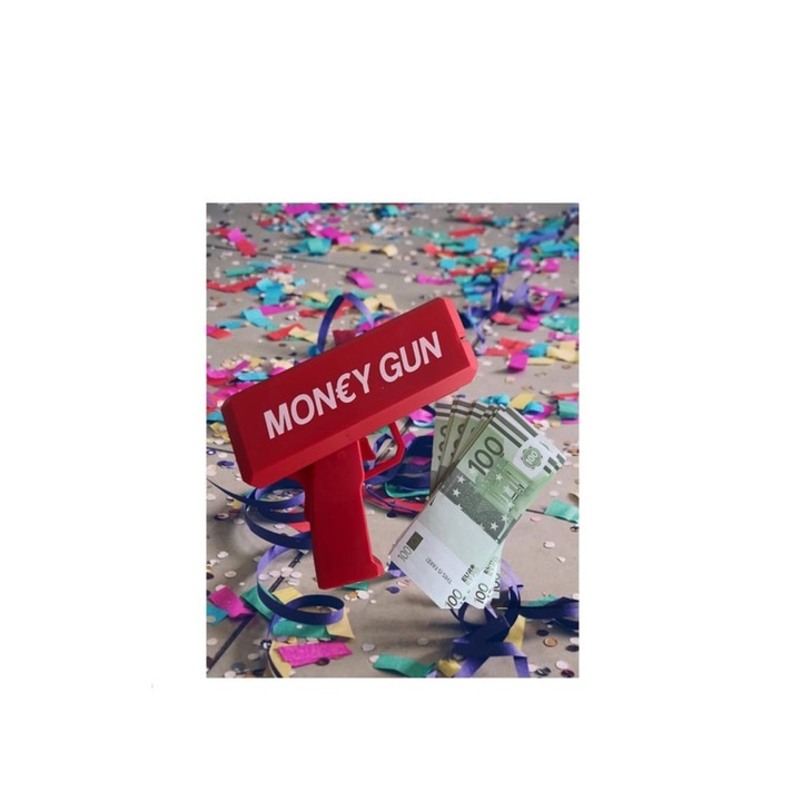 Pistol lansator bancnote culoare rosie - eMAG.ro