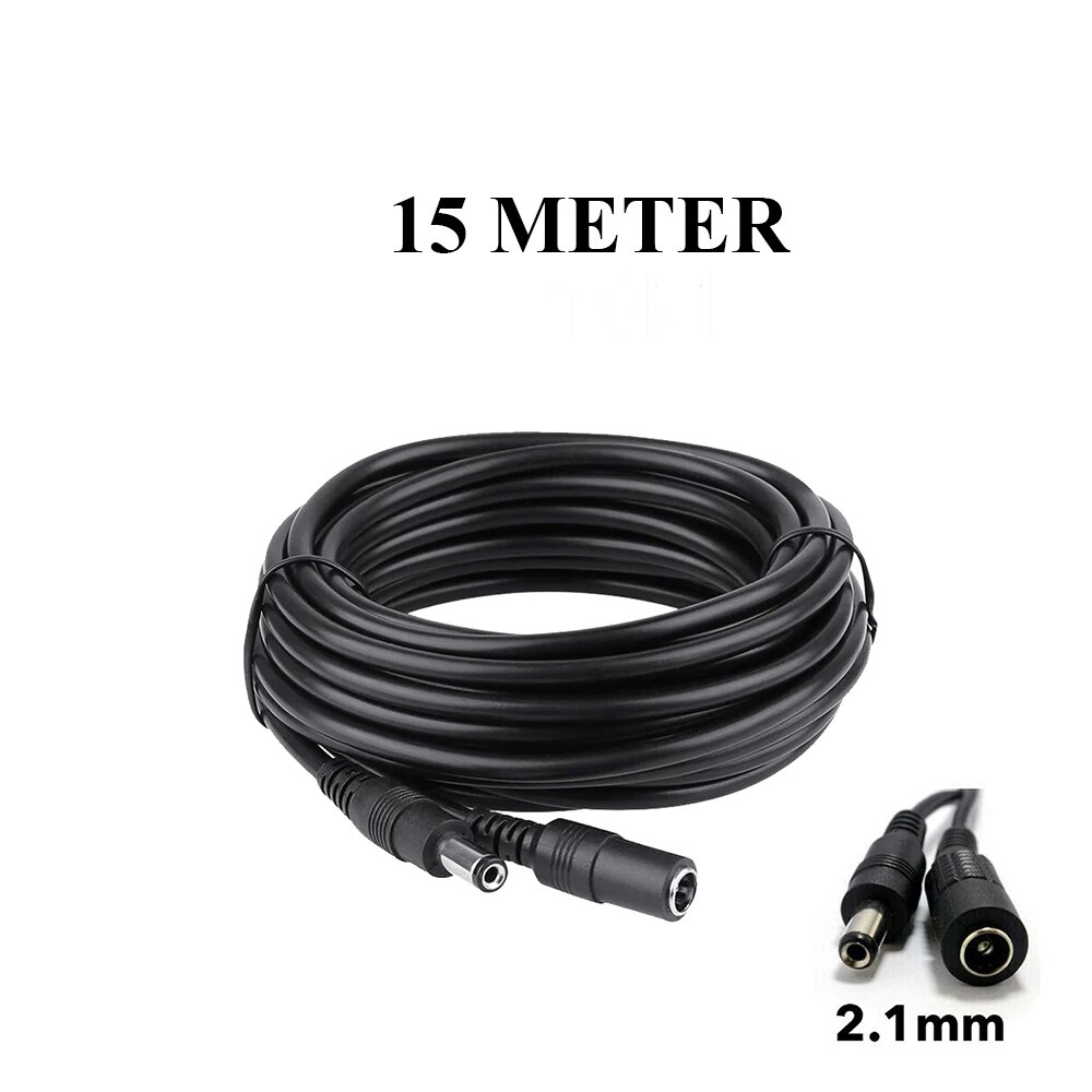 Cablu prelungitor de alimentare DC 15m 12V DC CCTV, camera, DVR, cablu ...