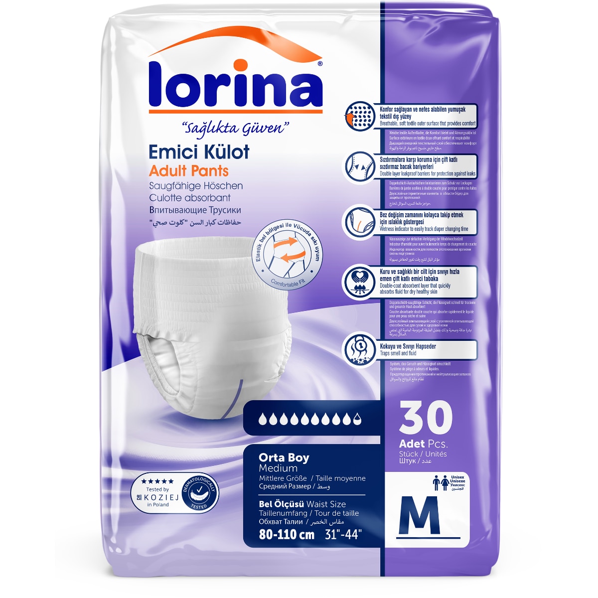 Scutec chilot incontinenta, marimea L, ADULT, 30 buc - eMAG.ro