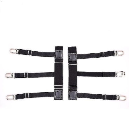 Bretele Suspensor, anti-alunecare/cute, Cleme Metalice, Negru - eMAG.ro